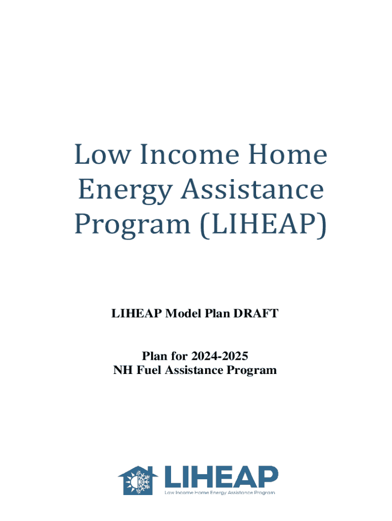 Fillable Online LIHEAP Model Plan DRAFT Fax Email Print - pdfFiller