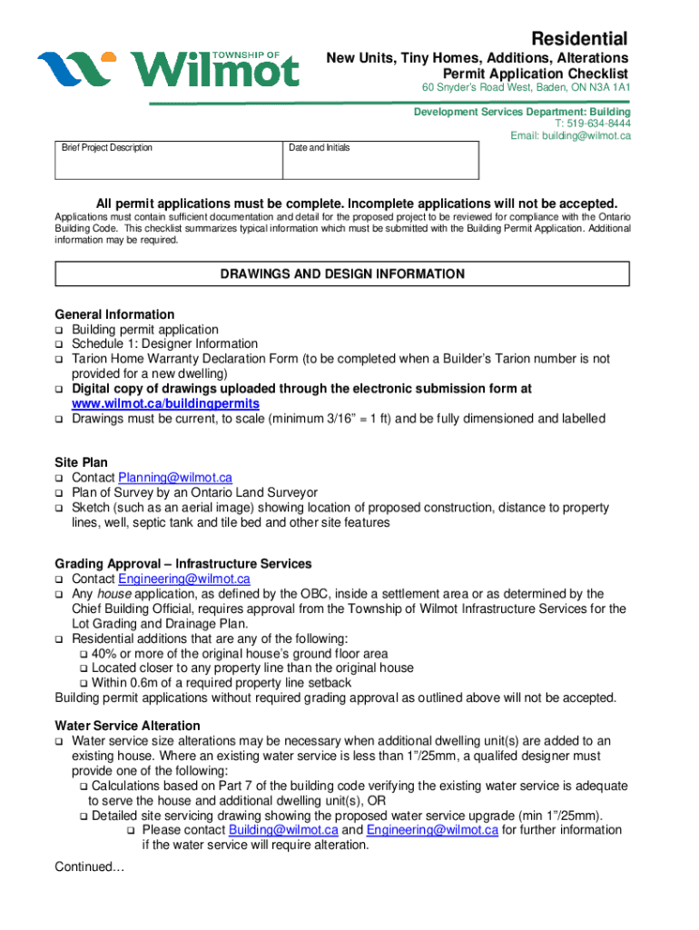Fillable Online Application Checklist for Remodels to Single-Family ... Fax Email Print - pdfFiller
