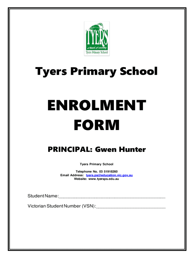 Fillable Online Tyers Primary School Student Wellbeing and Engagement ...