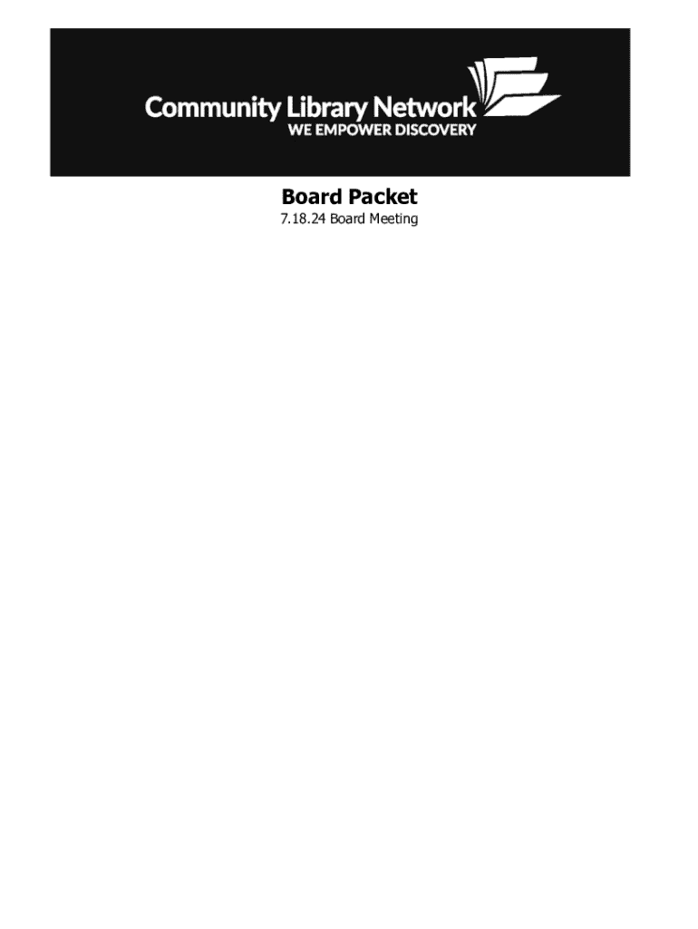 Fillable Online Community Library Network Board installs officers ...