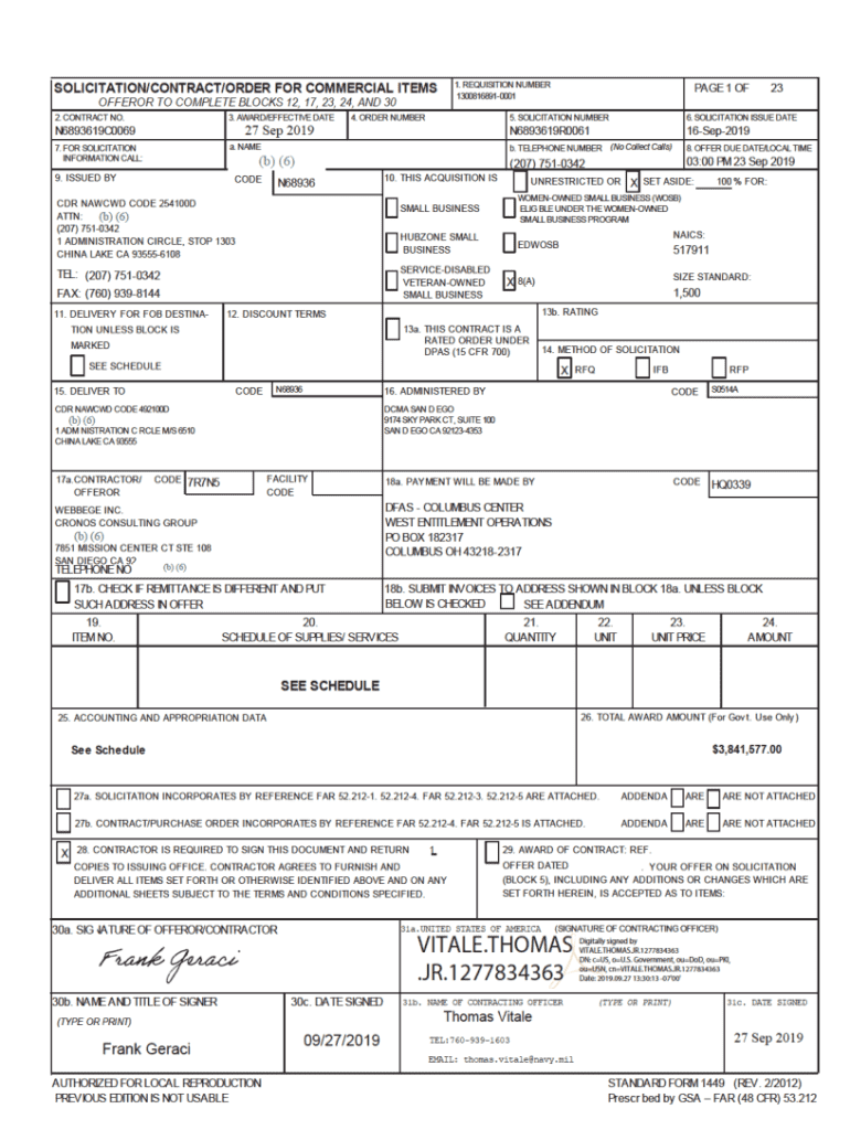 Fillable Online Naval Air Warfare Center Weapons Division (NAWCWD) Fax ...