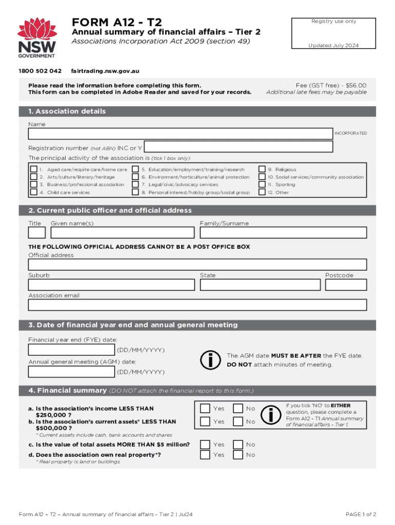A12 t2 form: Fill out & sign online | DocHub