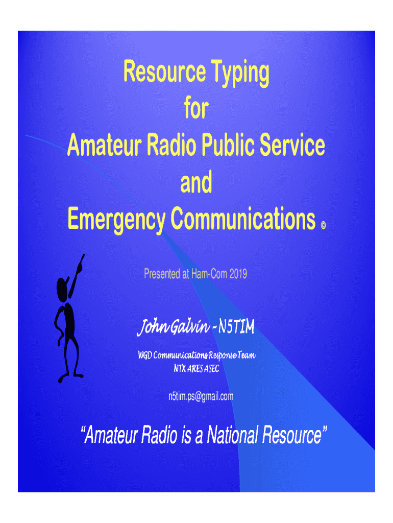 Fillable Online Resource Typing for Amateur Radio Public Service and ...
