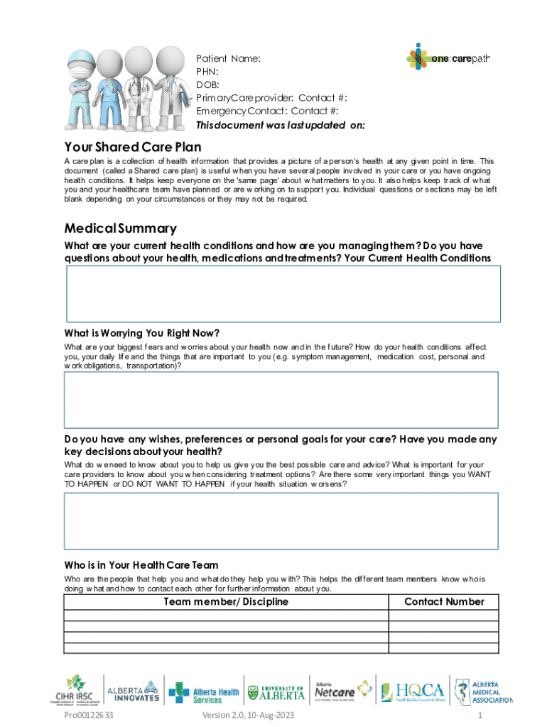 Fillable Online How to find shared care plans from MOIS in PowerChart Fax Email Print - pdfFiller