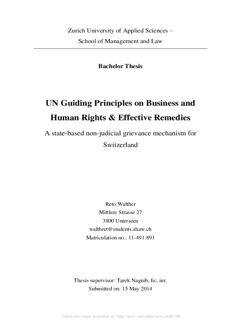 Fillable Online UN Guiding Principles on Business and Human Rights & ... Fax Email Print - pdfFiller