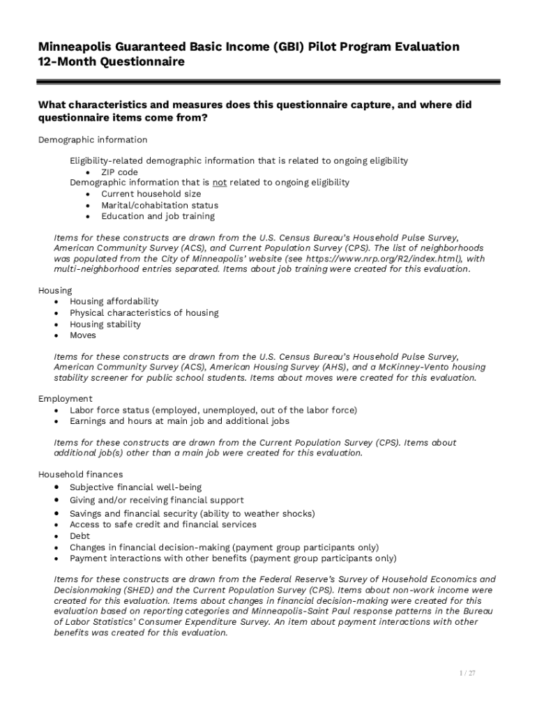 Fillable Online Evaluation Plan: Minneapolis Guaranteed Basic Income ...