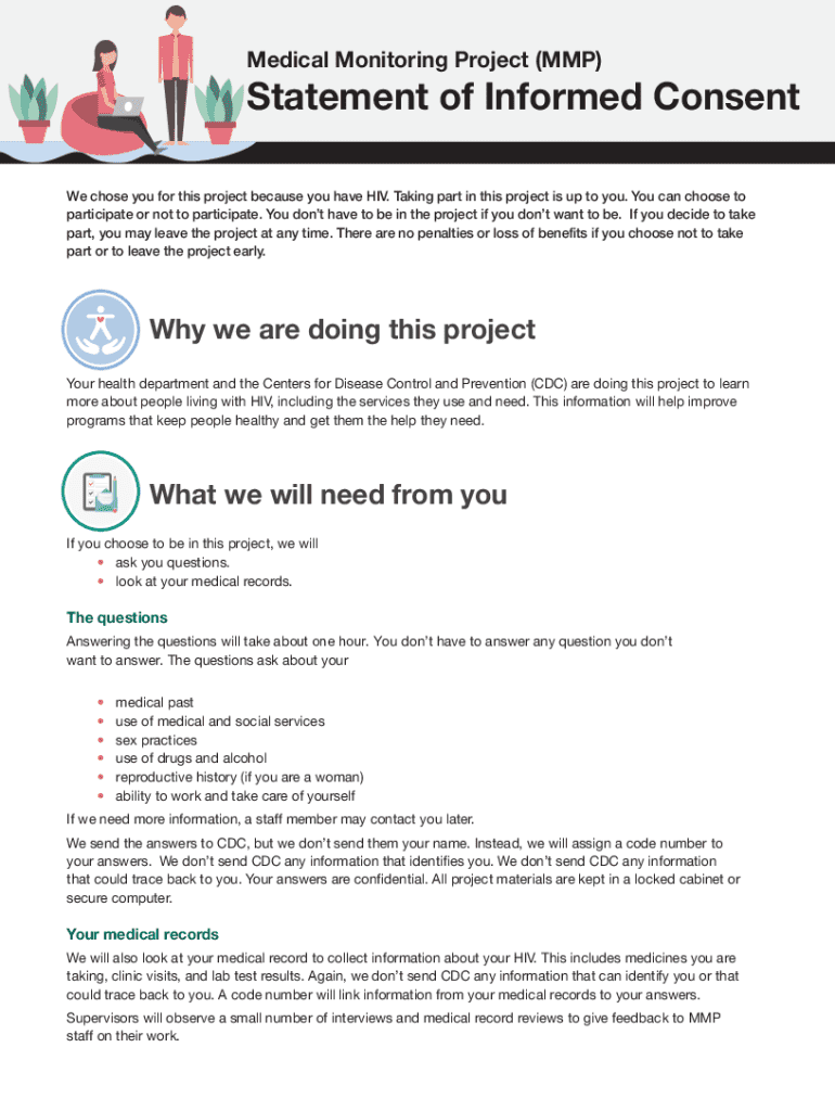Fillable Online Medical Monitoring Project (MMP) - Statement of ...