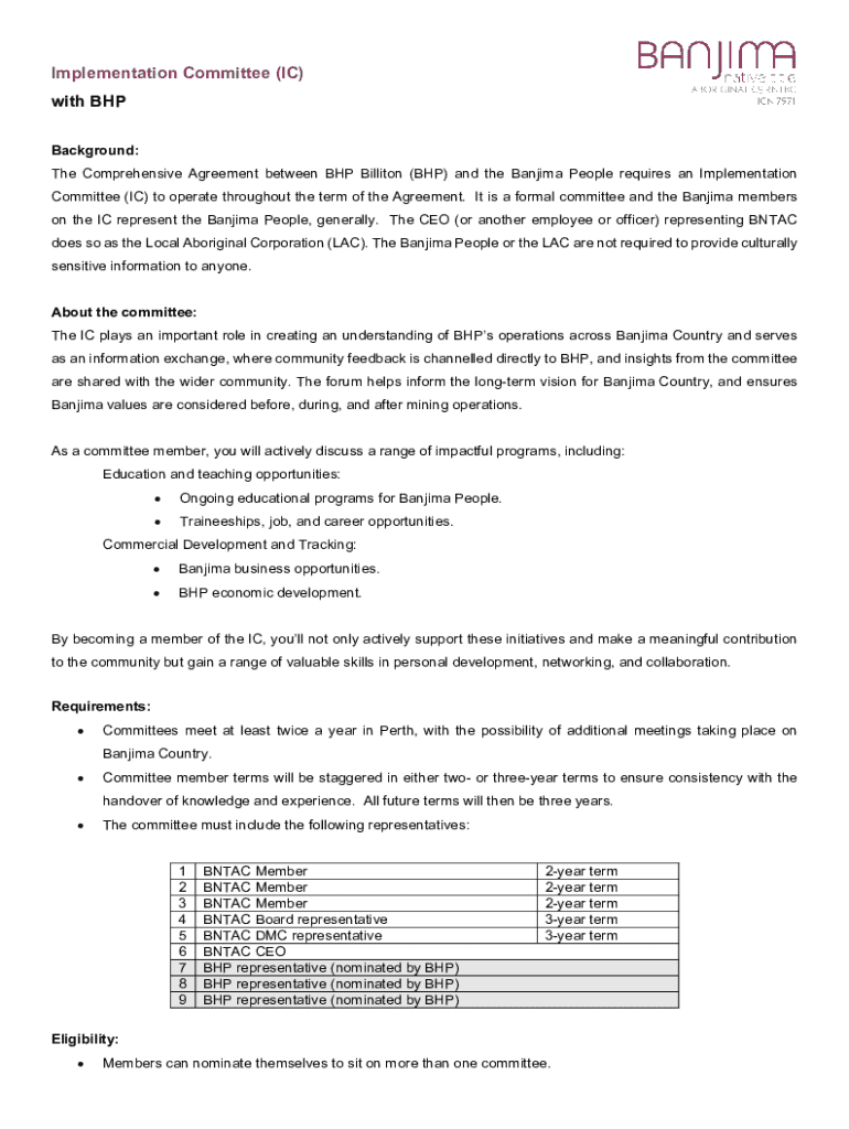 Fillable Online New Agreement Signed With Banjima People Fax Email ...