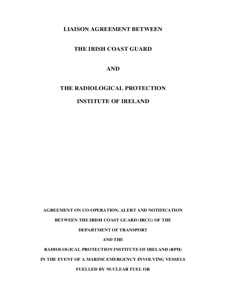 Fillable Online LIAISON AGREEMENT BETWEEN Fax Email Print - pdfFiller