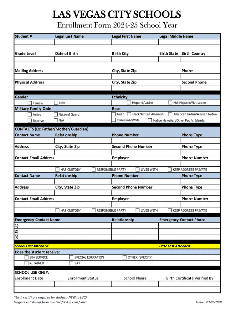 Fillable Online 2024-25 CCS Enrollment Form Fax Email Print - pdfFiller