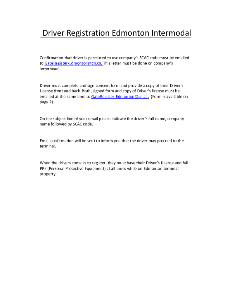 Cn Driver Registration - Fill Online, Printable, Fillable, Blank | pdfFiller