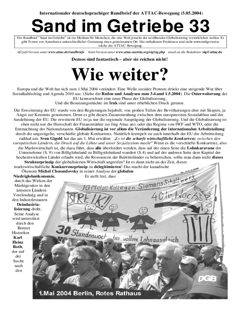 Ausfüllbares Online Sand im Getriebe 33 Fax Email Druck - pdfFiller