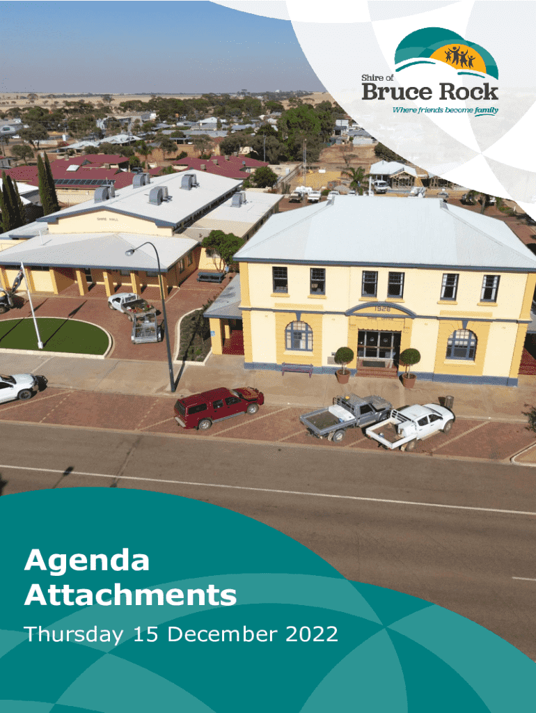 Fillable Online Shire of Bruce Rock Agenda Attachments 15 December 2022 ...