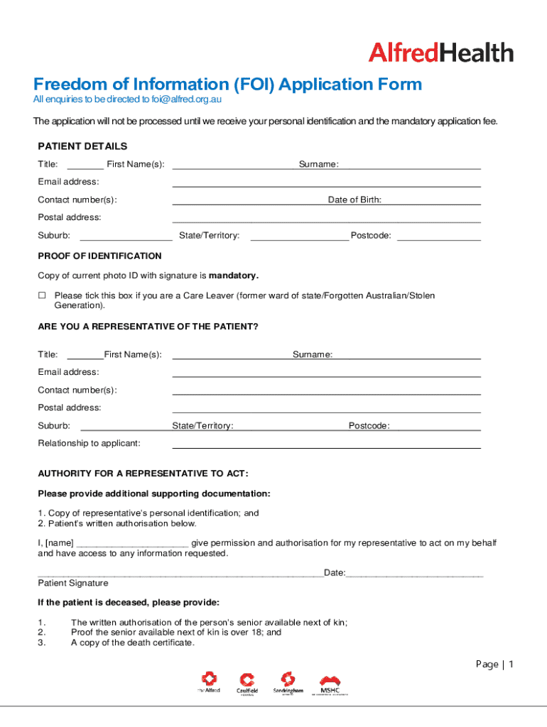 Fillable Online Making an FOI Request Fax Email Print - pdfFiller