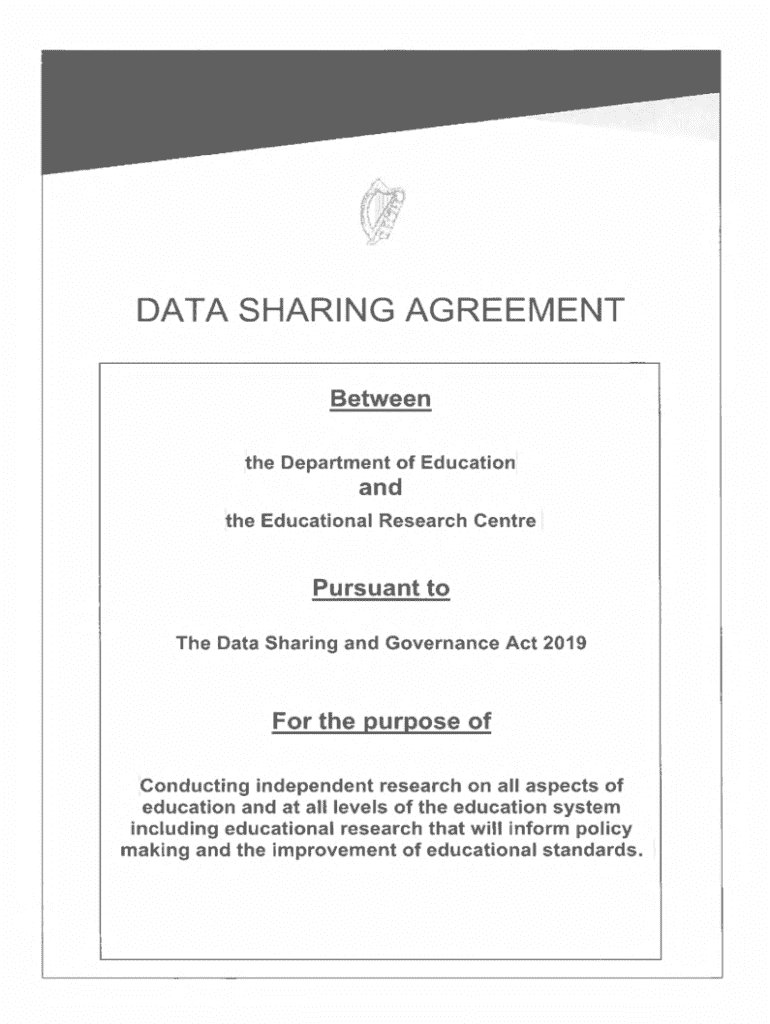 Fillable Online Research Data Sharing Agreement Template Fax Email ...