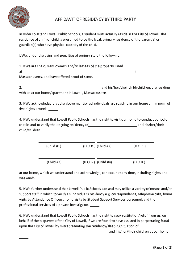 Fillable Online 3rd Party Affidavit Fax Email Print - pdfFiller