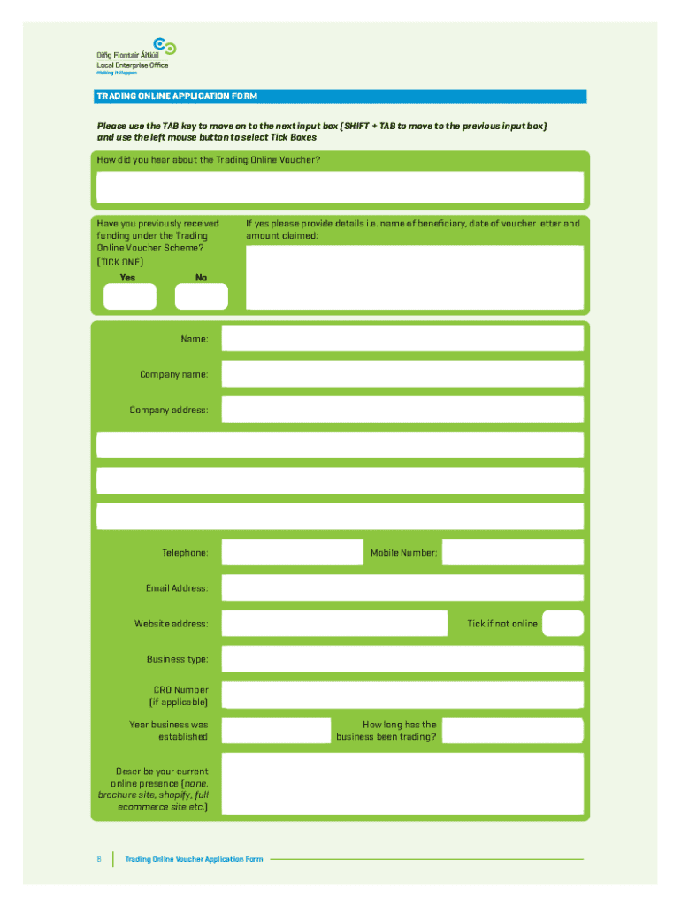 Fillable Online Trading-Online-Voucher-Application-Form Fax Email Print - pdfFiller
