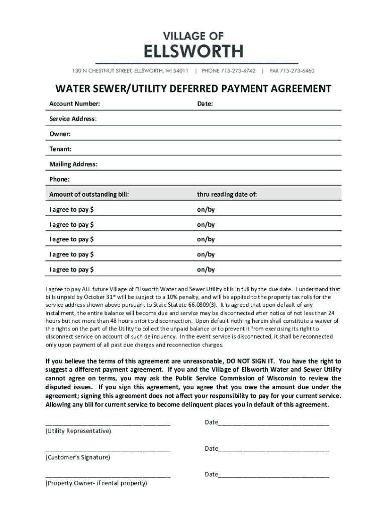 Fillable Online Overdue Water & Sewer Charges - DEP Fax Email Print ...