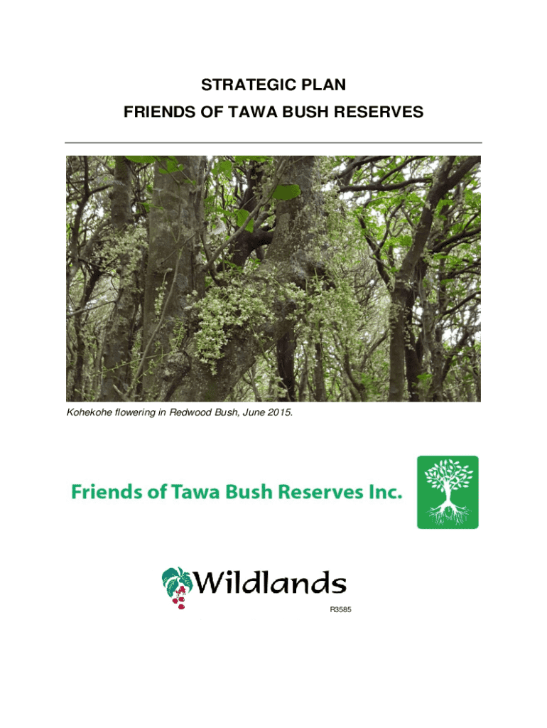 Fillable Online Friends of Tawa Bush ReservesPredator Free Wellington ...