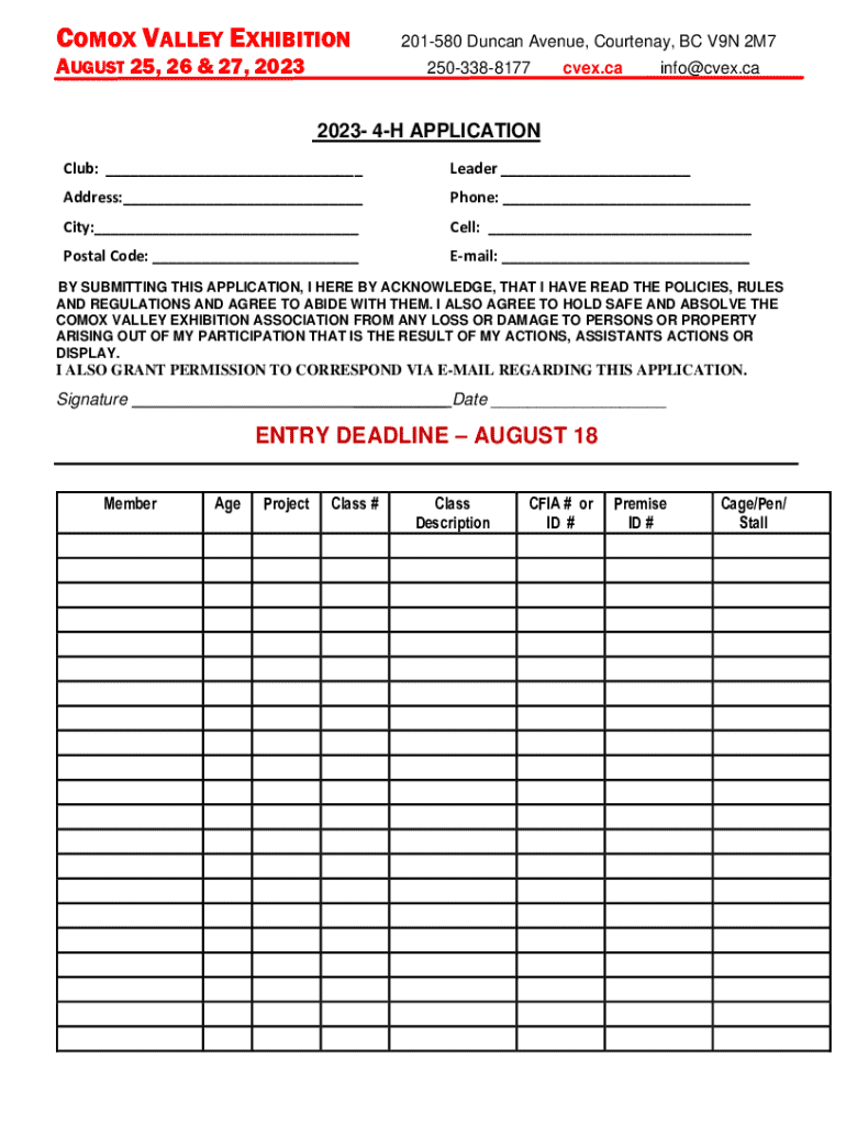 Fillable Online Comox Valley Food Bank: Home Fax Email Print - pdfFiller