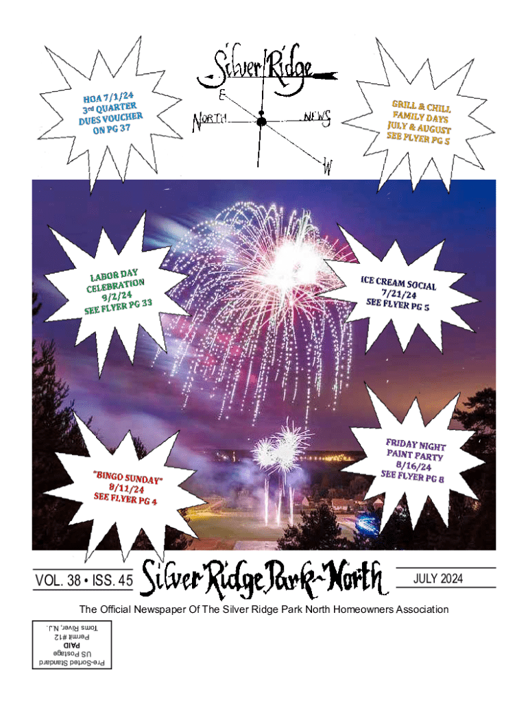 Fillable Online The Official Newspaper Of The Silver Ridge Park North ...