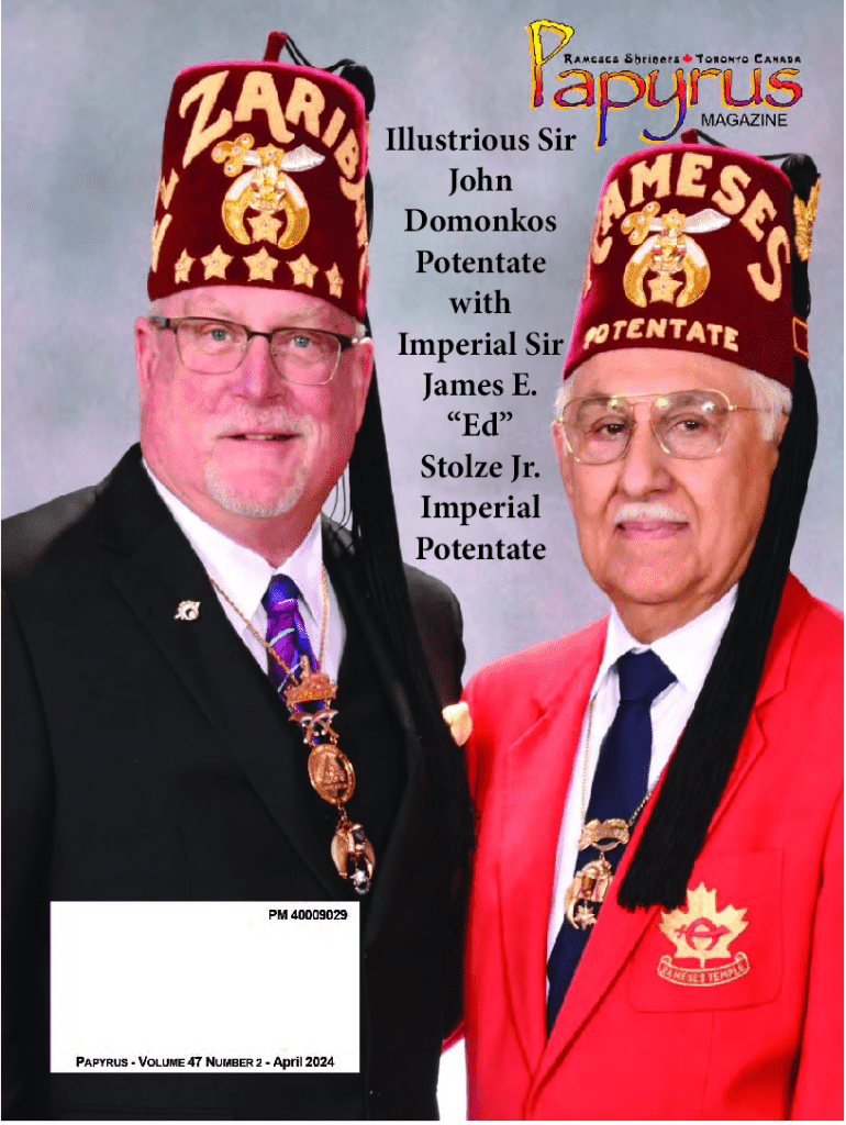 Fillable Online Illustrious Sir John Domonkos Potentate with Imperial ...