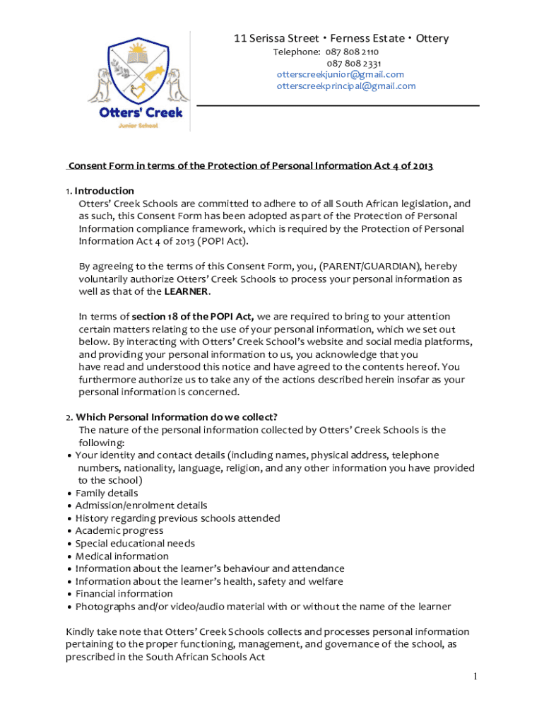 Fillable Online 11 Serissa Street Ferness Estate Ottery Fax Email Print ...