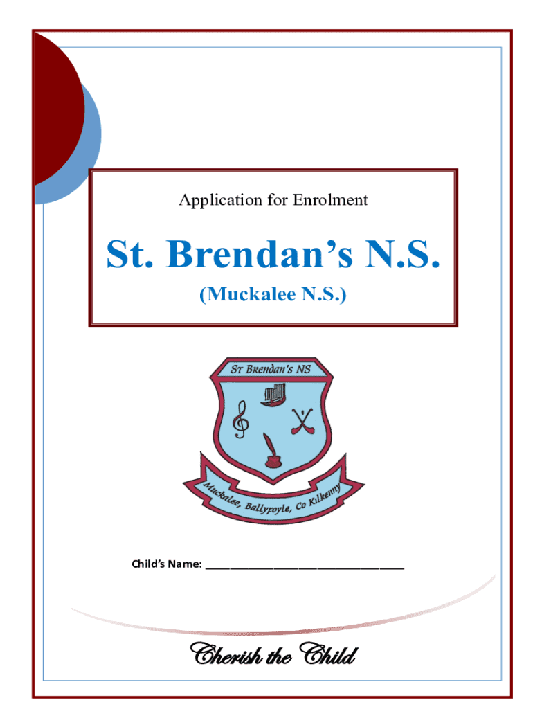 Fillable Online St. Brendan\'s National School, Muckalee, Co. Kilkenny ...