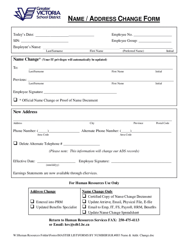 Fillable Online Data Change Notice (Form #30.W) Fax Email Print - pdfFiller