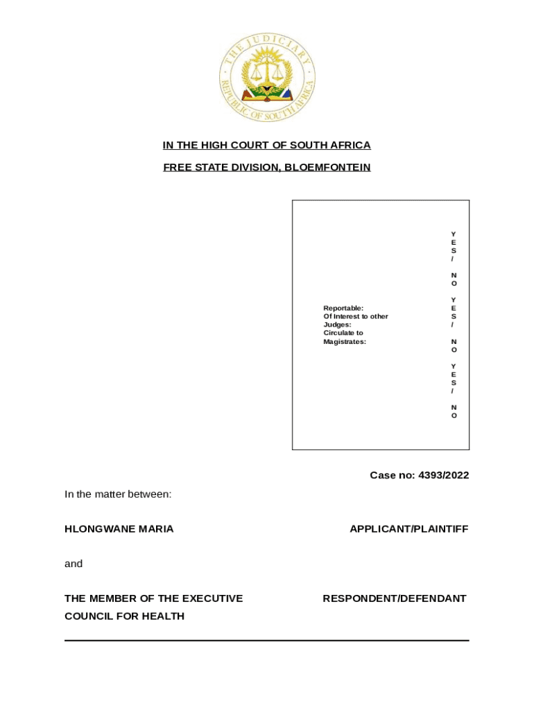 Fillable Online South African Legal Practice Council v De Lange and ...