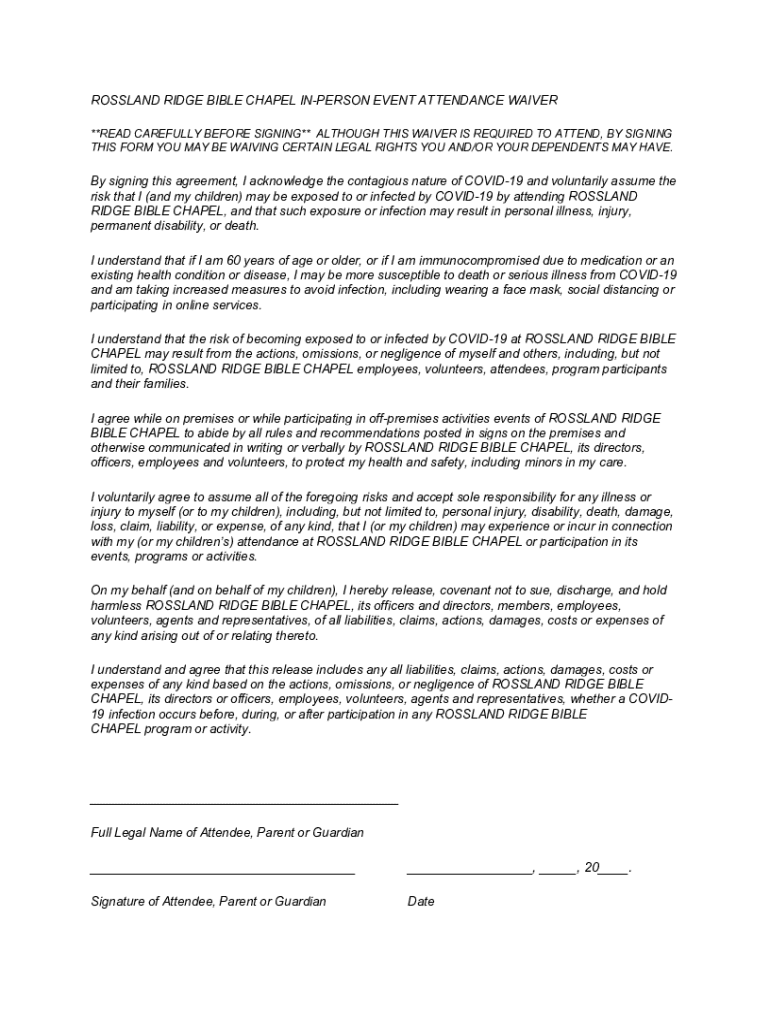 Fillable Online YOUTH EVENT RELEASE FORM Fax Email Print - pdfFiller