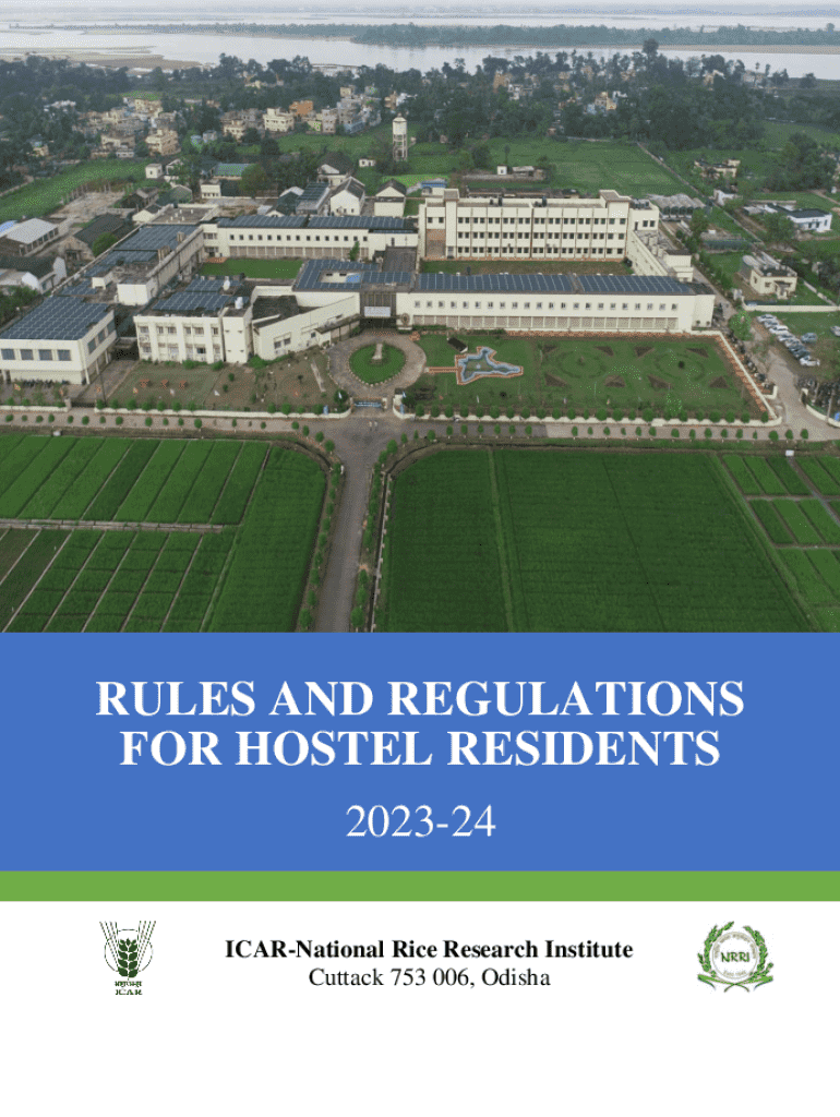 Fillable Online rules and regulations for hostel residents2023-24 Fax ...