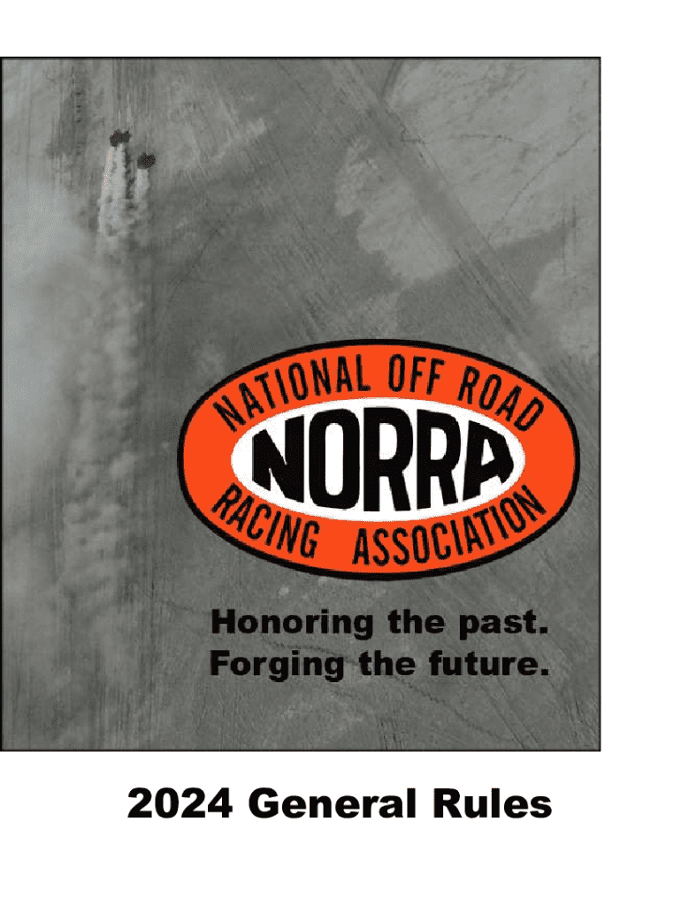 Fillable Online NORRA: National Off-Road Racing Association, Home of ...