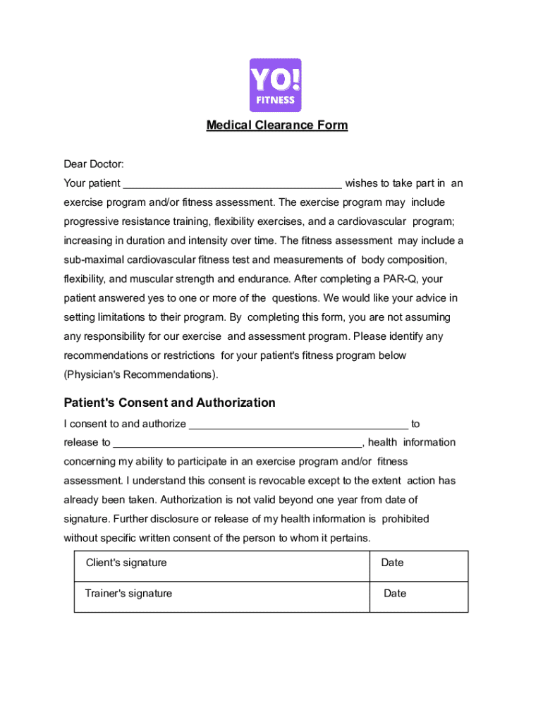 Fillable Online Dear Doctor Patient Consent and Authorization Fax Email ...
