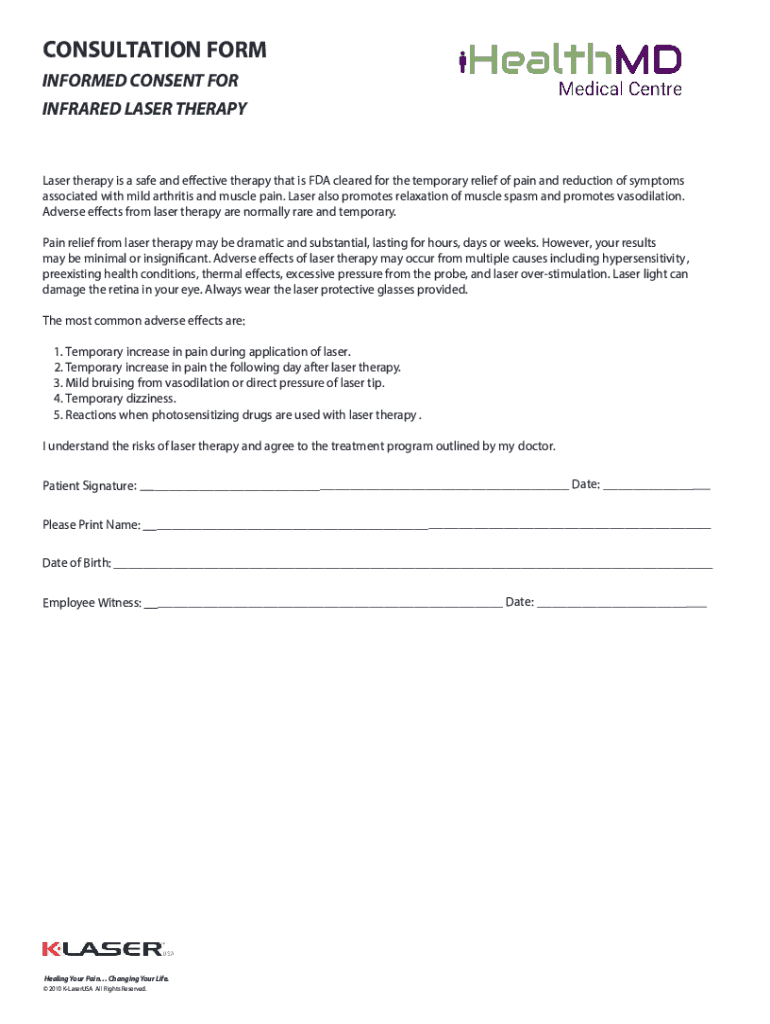 Fillable Online Patient Intake Form Laser Informed Consent Fax Email ...