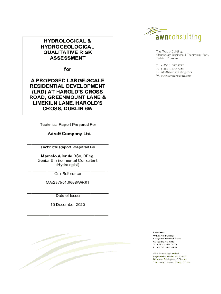 Fillable Online a new model for geo-hydrological hazard assessment at ...