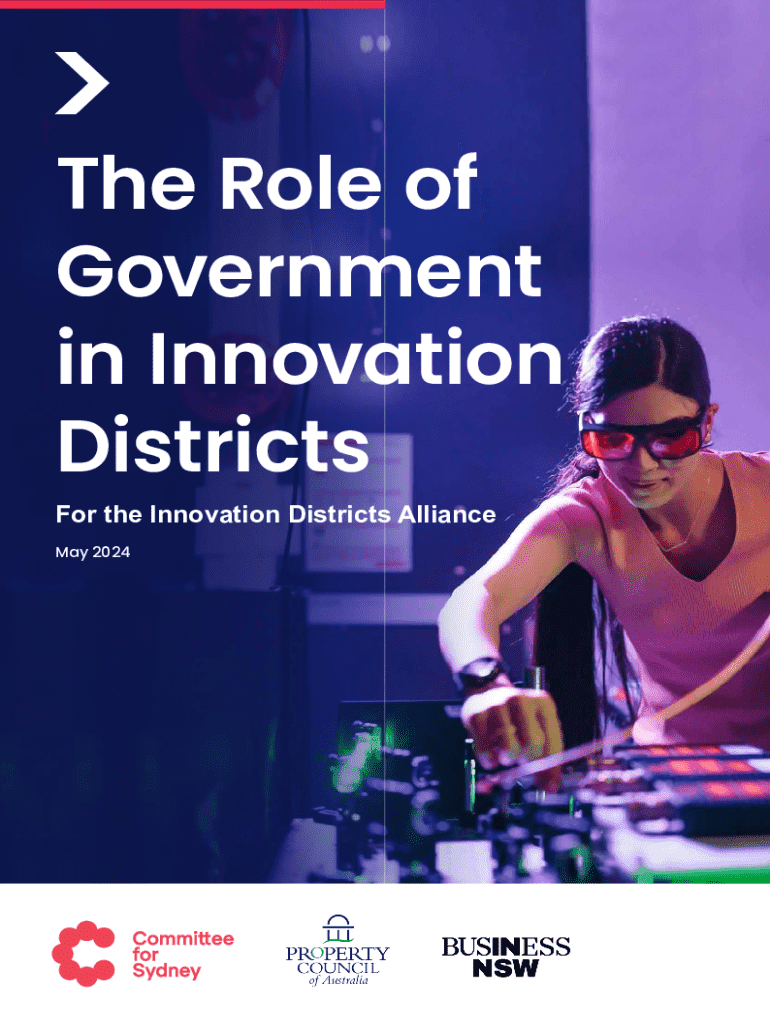 Fillable Online The Role of Government in Advancing Innovation ...
