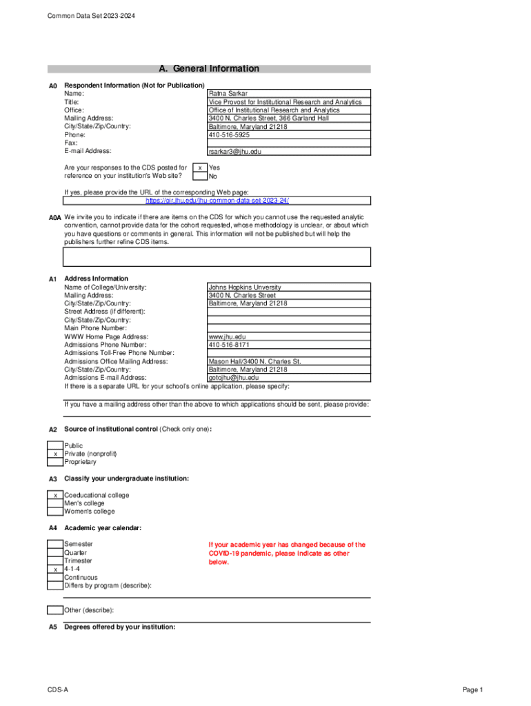 Fillable Online FY23 FY22 FY24 FY21 - JHURA - Johns Hopkins University Fax Email Print - pdfFiller