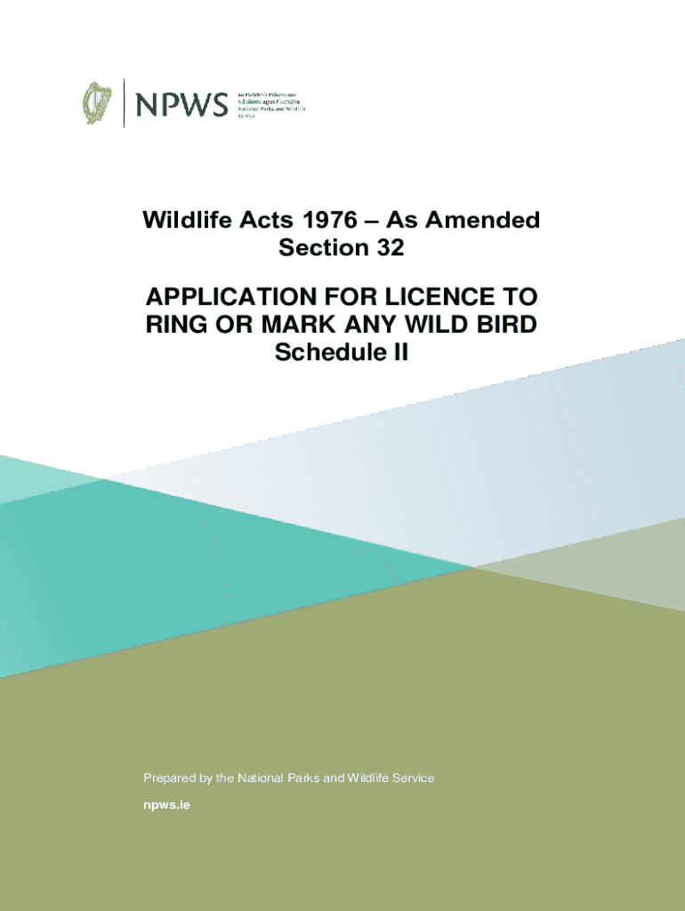 Fillable Online As Amended Section 32 APPLICATION FOR LICENCE TO ...