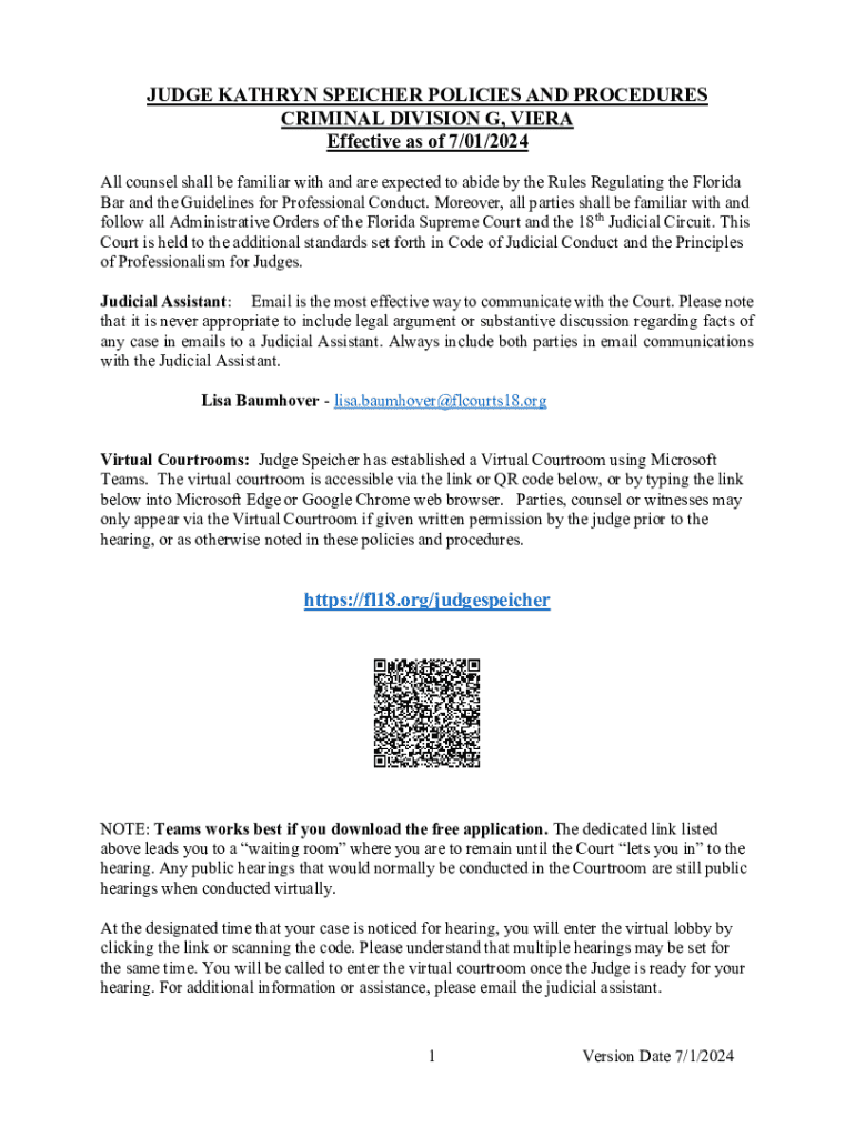 Fillable Online Judge Speicher\'s Forms Page Judge Speicher for ...