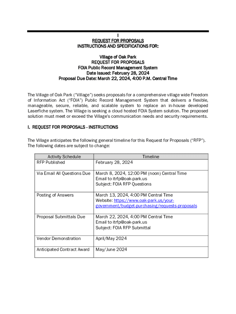 Fillable Online FOIA Public Record Management System Fax Email Print - pdfFiller