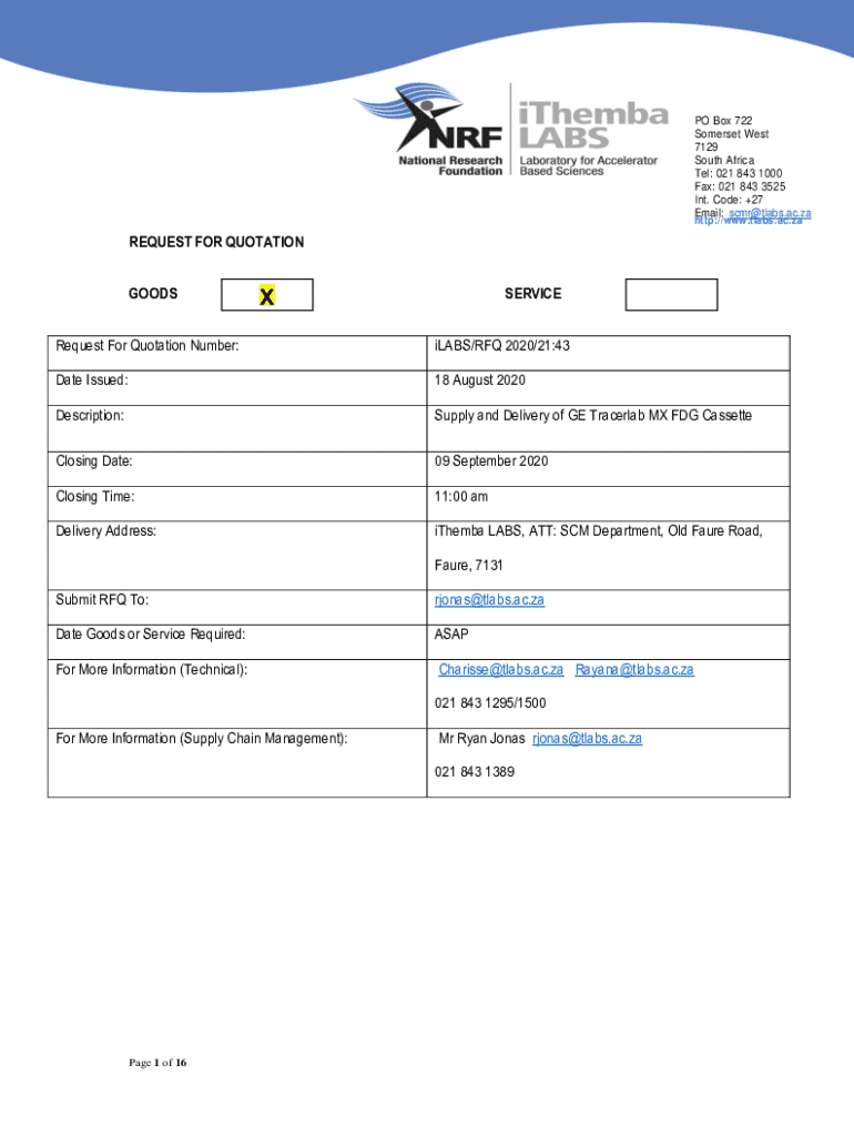 Fillable Online Supply and Delivery of GE Tracerlab MX FDG Cassette Fax ...