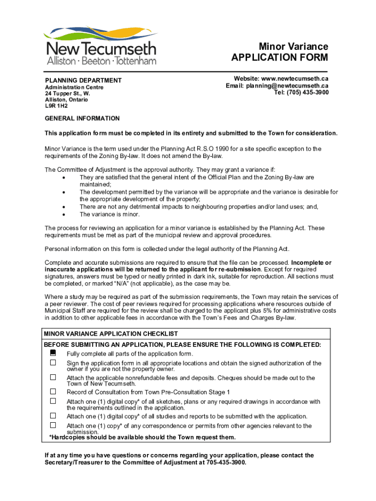 Fillable Online New Tecumseth & NVCA Planning Protocol Agreement Fax ...