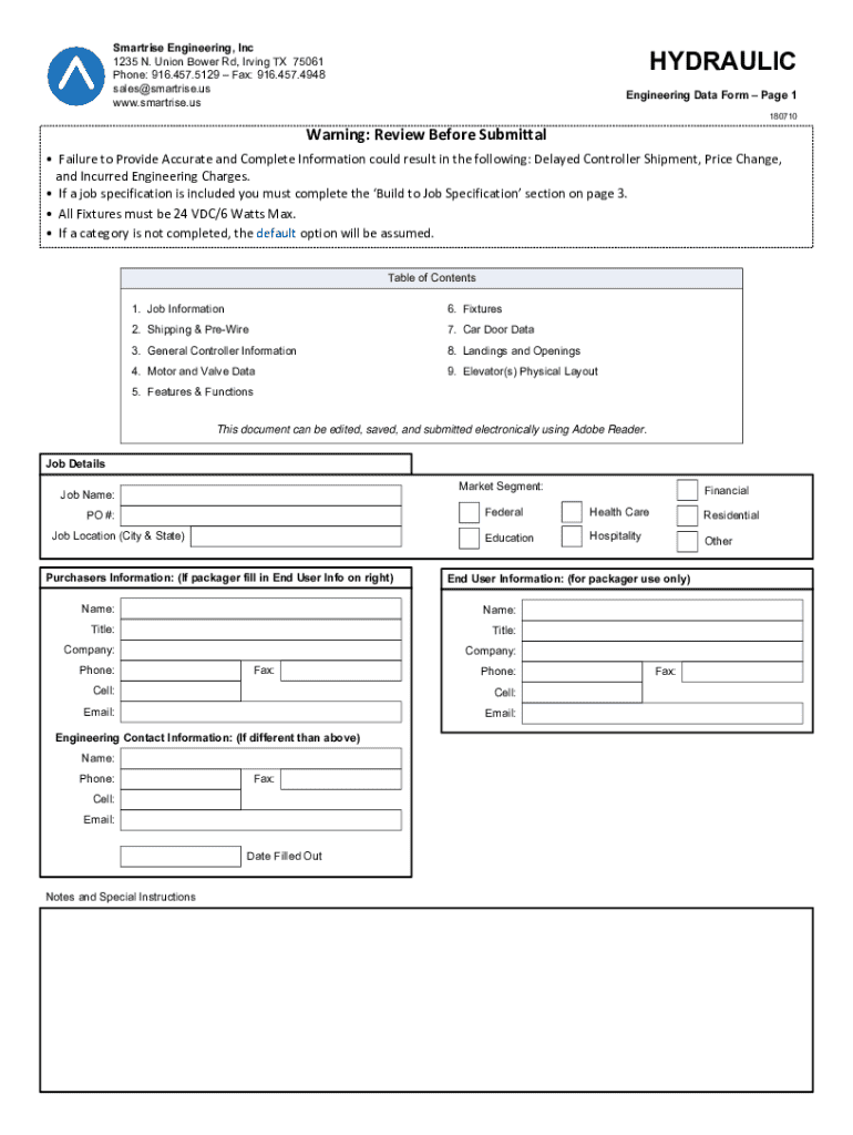 Fillable Online Engineering Data Form – Page 1 Fax Email Print - pdfFiller