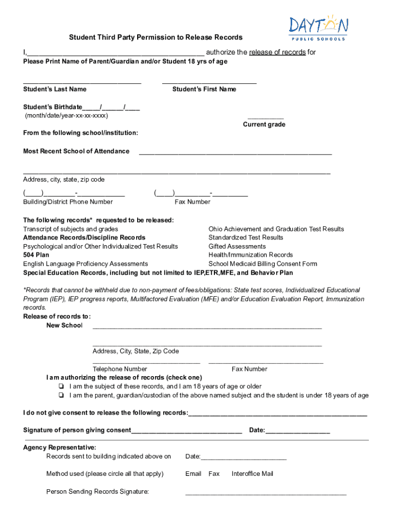 Fillable Online Student Authorization Form.pdf Fax Email Print - pdfFiller