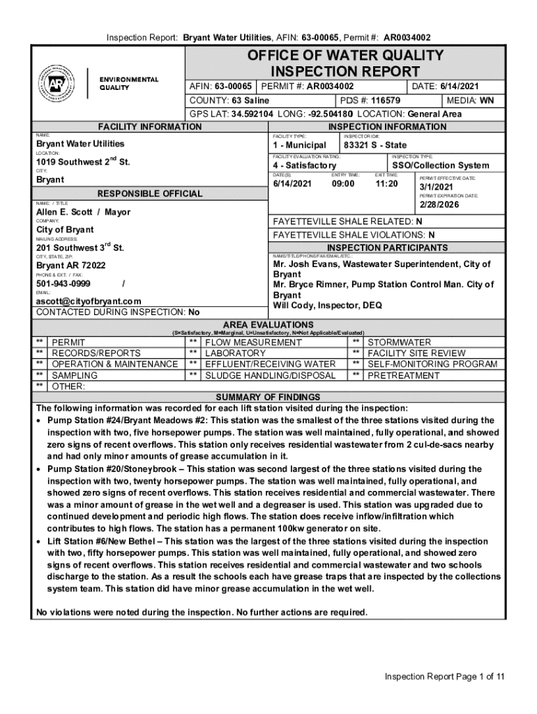 Fillable Online Union Hill Road Water Tank Inspection Report Fax Email ...