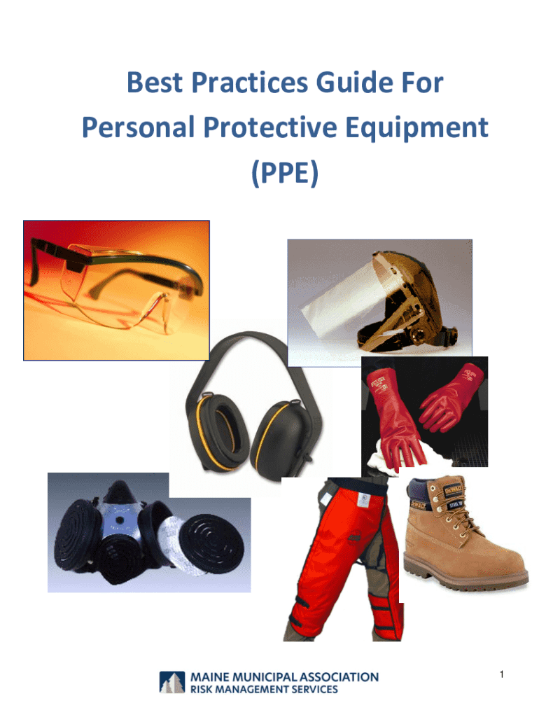 Fillable Online Personal Protective Equipment - Best Practices Guide ...