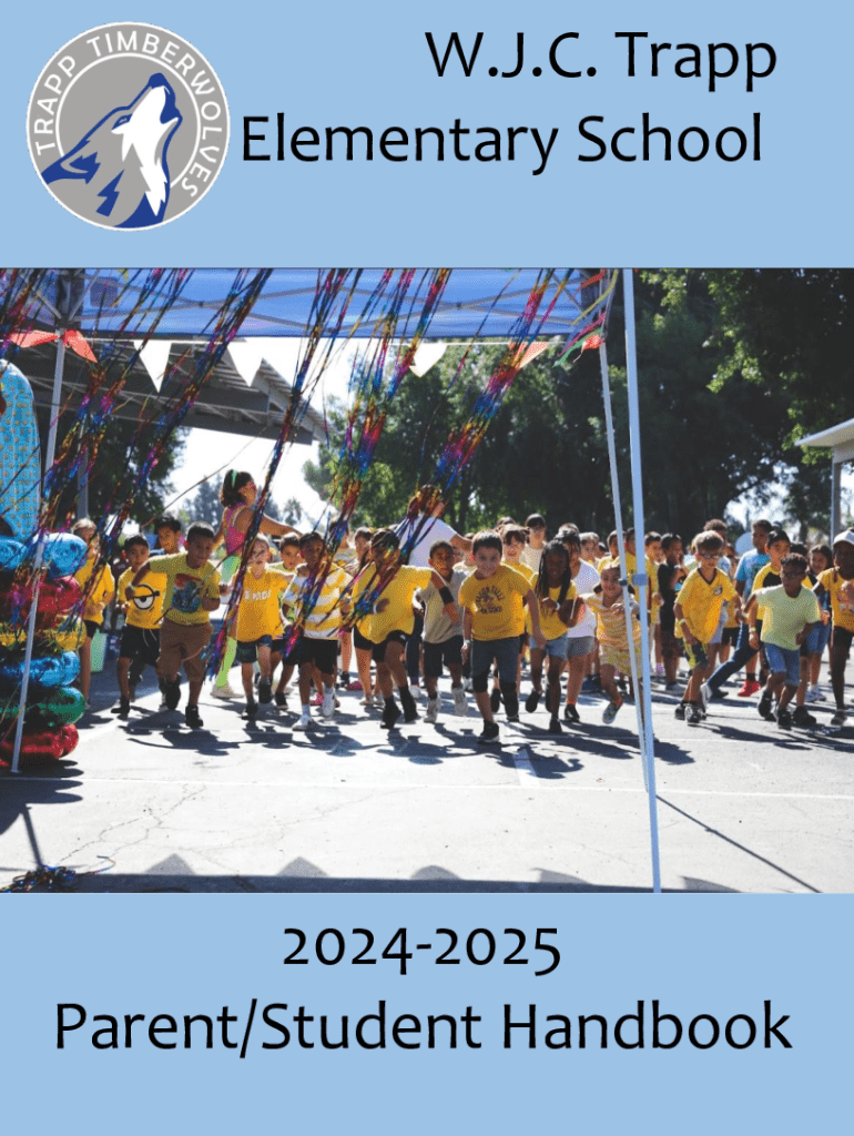 Fillable Online W.J.C. Trapp Elementary School 2024-2025 Parent ...