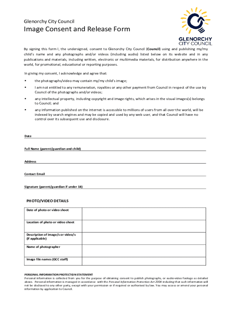 Fillable Online Image Consent and Release Form Fax Email Print - pdfFiller