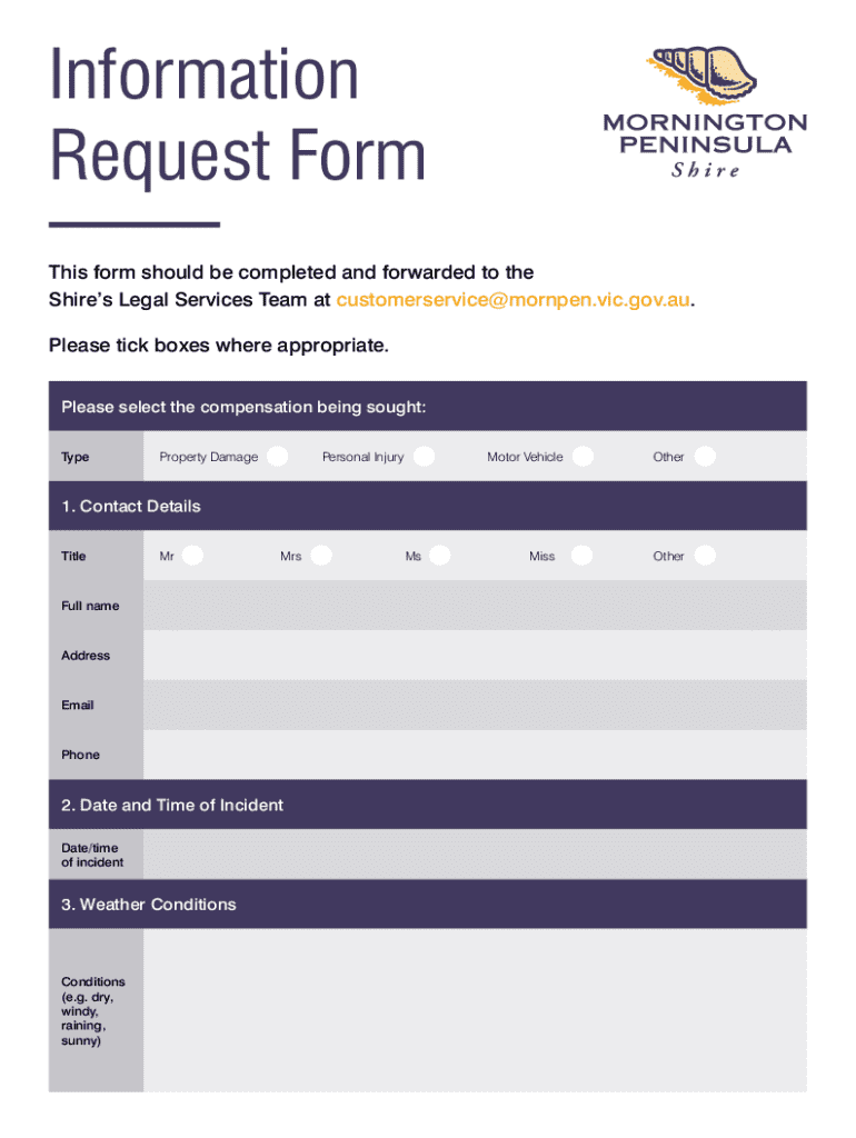 Fillable Online Registration of a Caravan Park - Mornington Peninsula Shire ... Fax Email Print ...